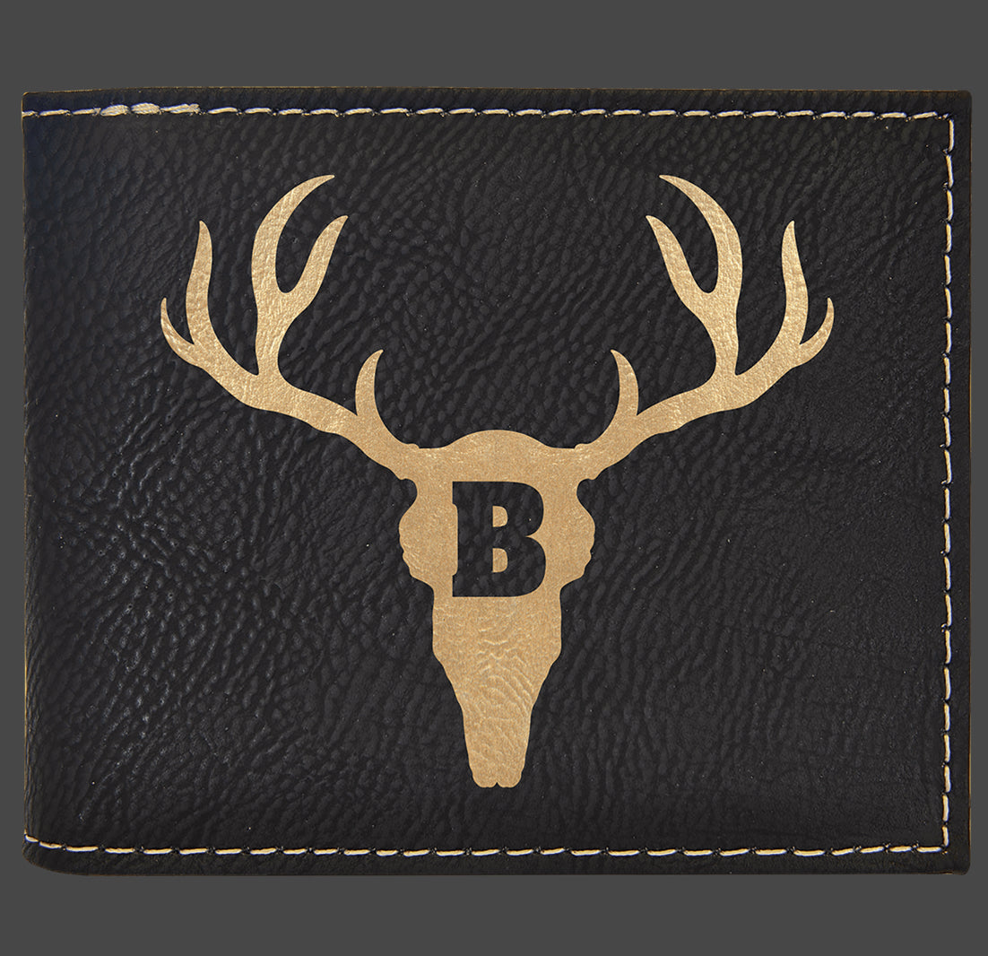 Laser Engraved Leatherette Bi-fold Wallet with Flip ID Display – Until ...