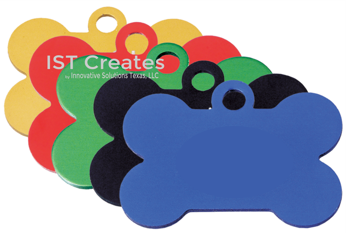 Laser Engraved Bone Pet Tag Five Color Choices - IST Creates – Until ...